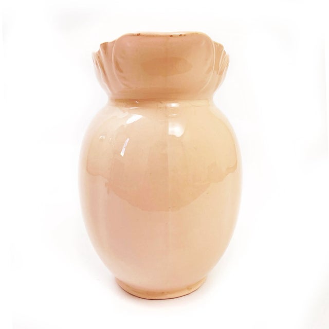 Priscilla Presley's Art Deco French Light Pink Pitcher | Chairish