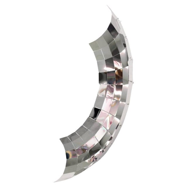 Tori Particle Wall Mirror in Aluminum by Martens & Visser | Chairish