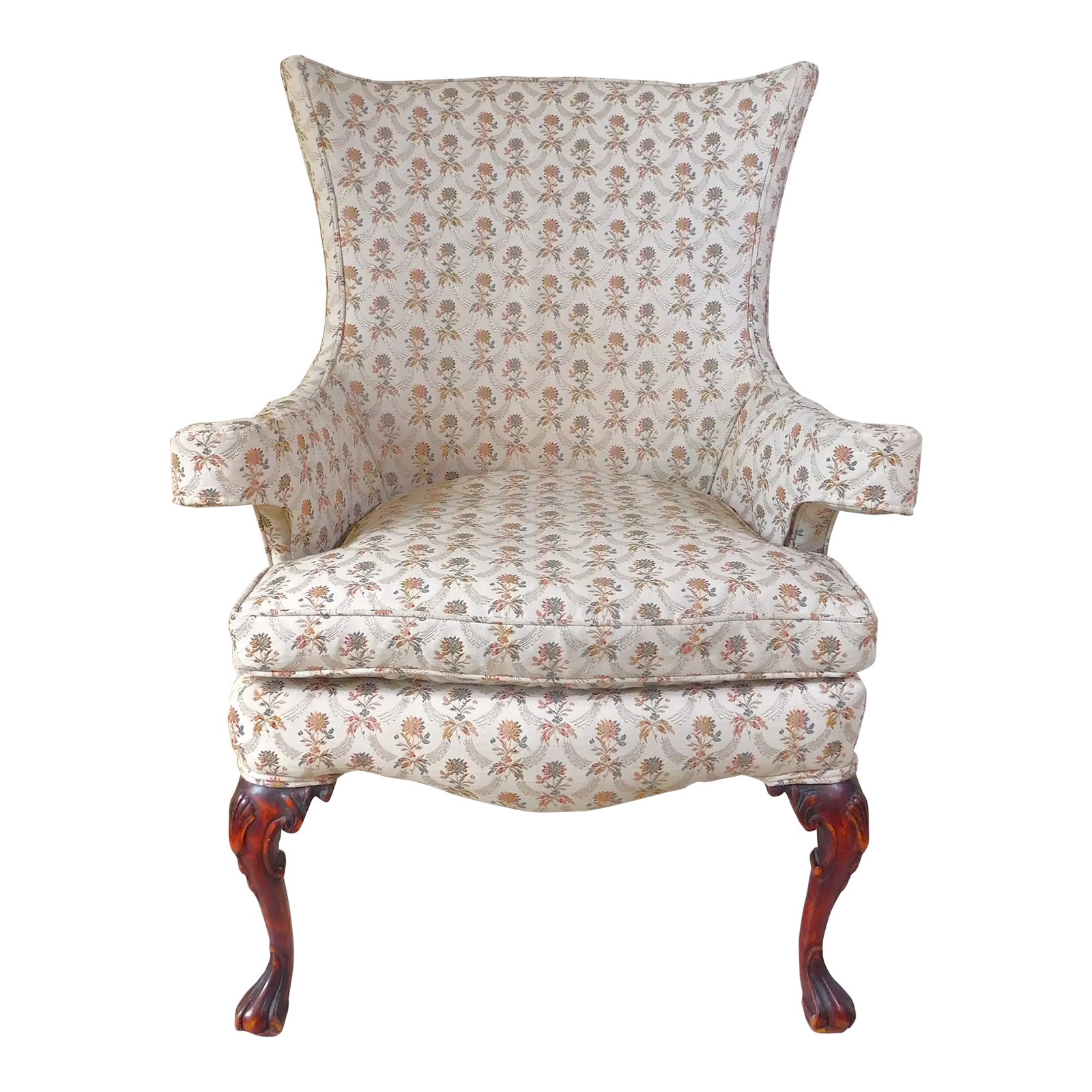 Vintage Mid Century Butterfly Wingback Chair | Chairish