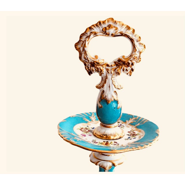 19th Century Old Paris Porcelain Tiered Stand | Chairish