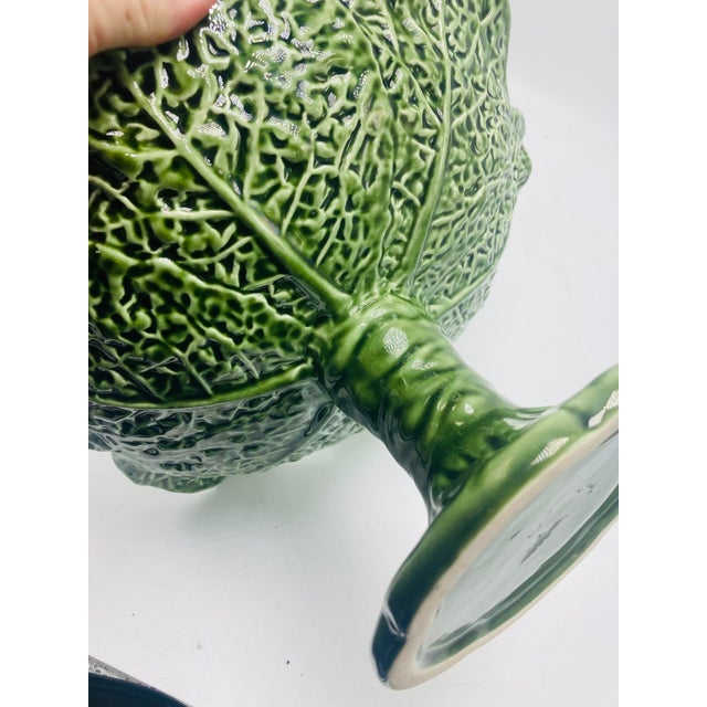 Cabbage Leaf Cake Plate | Chairish