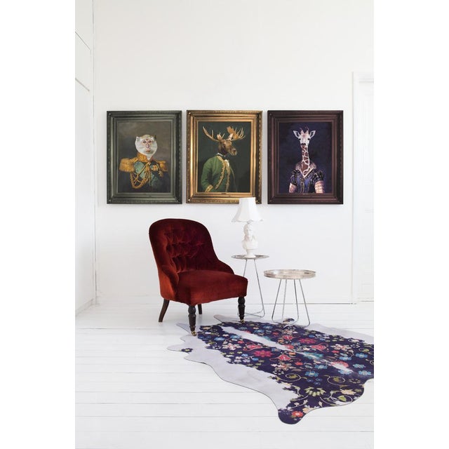 Anthropomorphic Moose Animal Portrait | Fun Wall Art | Chairish