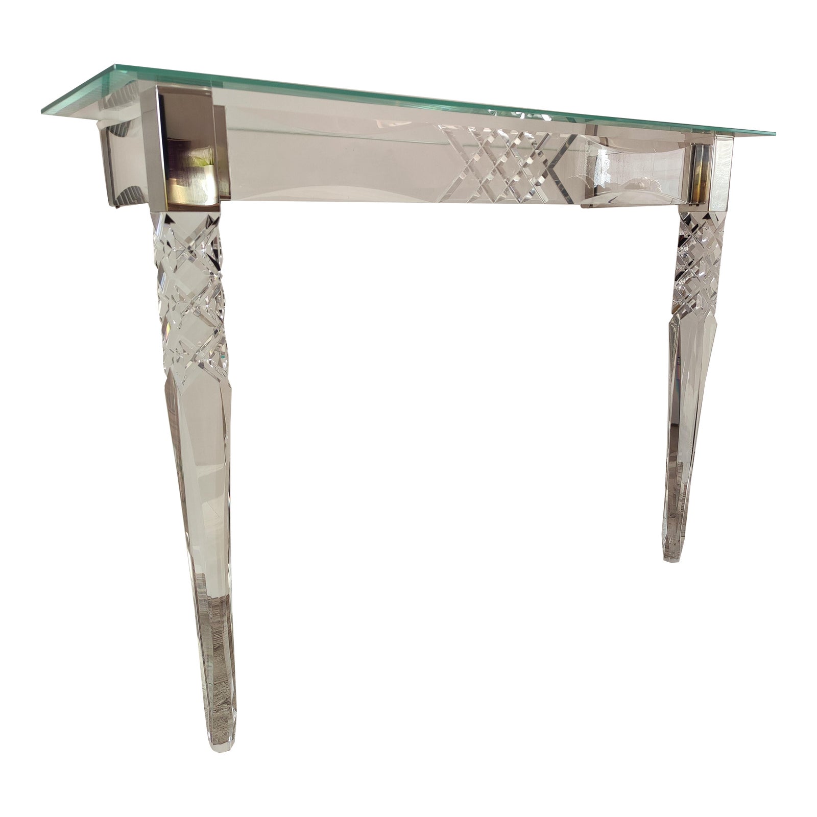 Acrylic Console Table "Scarlett" | Chairish
