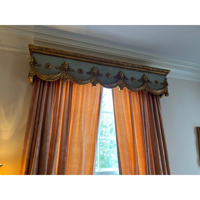 Traditional Cornice for Curtains- Set of 5 | Chairish