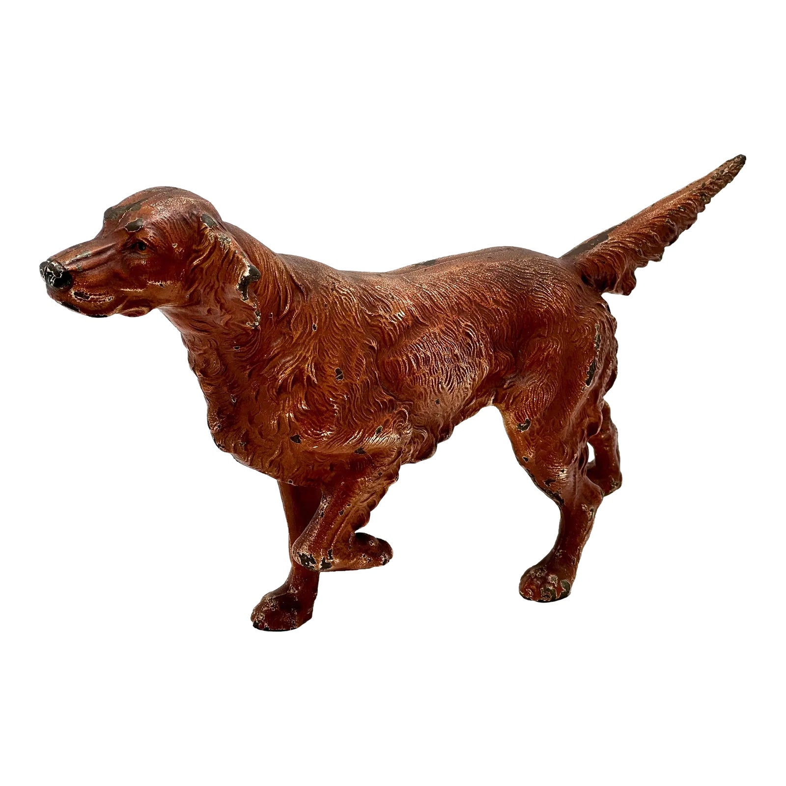 Large Size & Hard to Find Vintage 1930s Irish Setter Cast Iron Dog ...