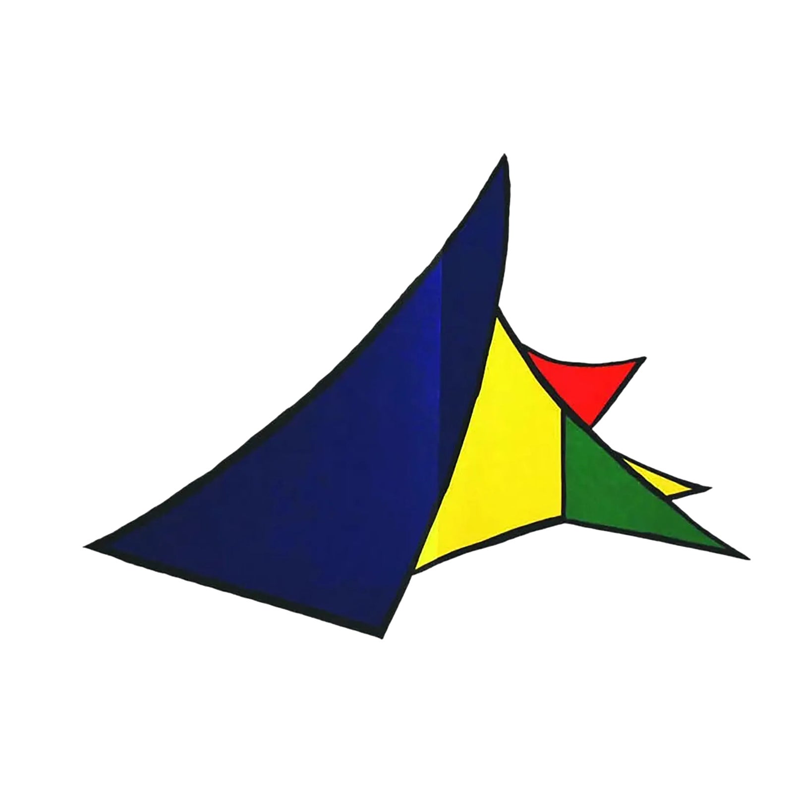 1963 Calder, Original Lithograph DM26141d Derriere Le Miroir | Chairish