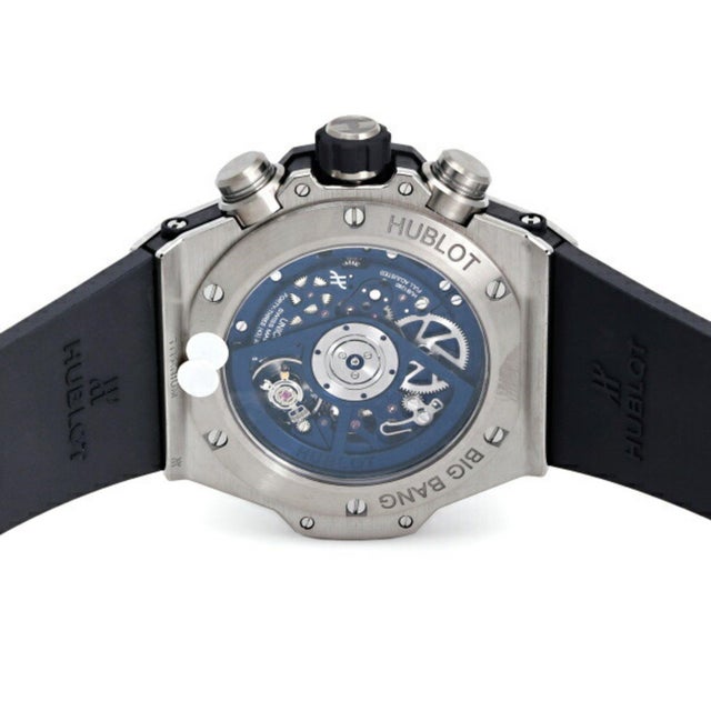 Hublot Big Bang Unico Titanium Blue Ceramic 421.Nl.5170.Rx Silver Dial Watch Men's | Chairish
