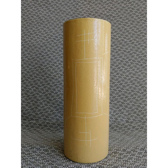 1960s Vallenti Italy Mid Century Enamel Vase | Chairish