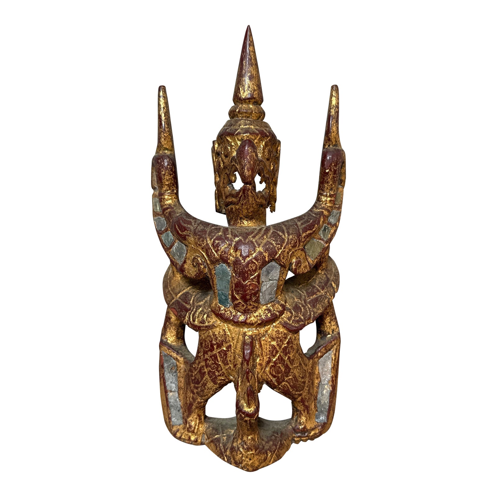 Vintage Thailand Original Garuda "Krut" Temple Wall Object | Chairish