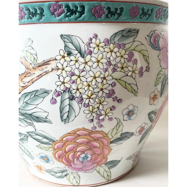 Vintage Asian Fishbowl/ Cachepot | Chairish