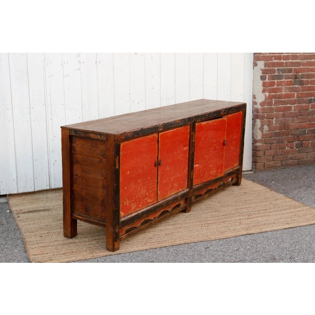 Antique Chinese Cheng' Se Painted Sideboard | Chairish