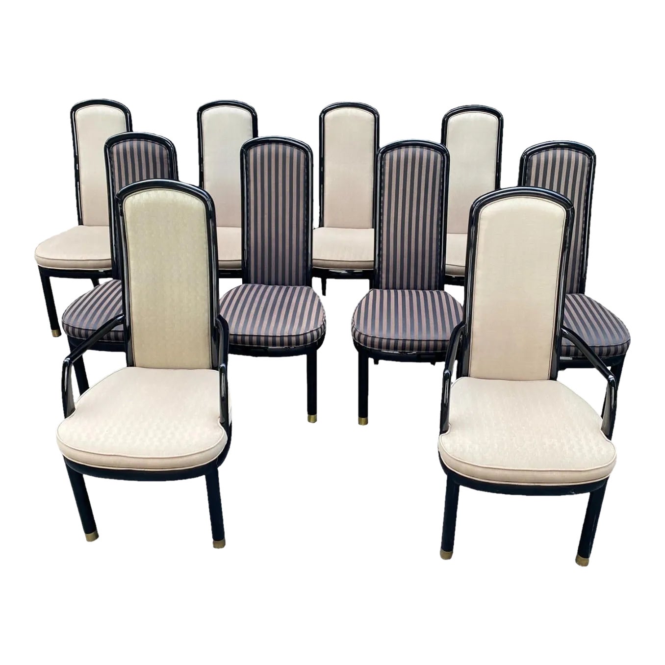 Henredon Dining Chairs - Scene III Collection - Set of 10 | Chairish