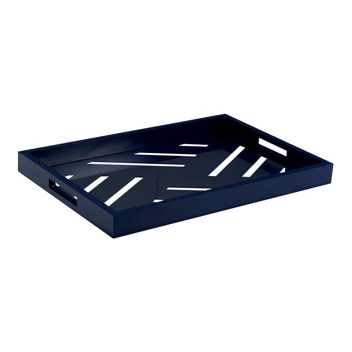 Tidewater Tray - Navy | Chairish