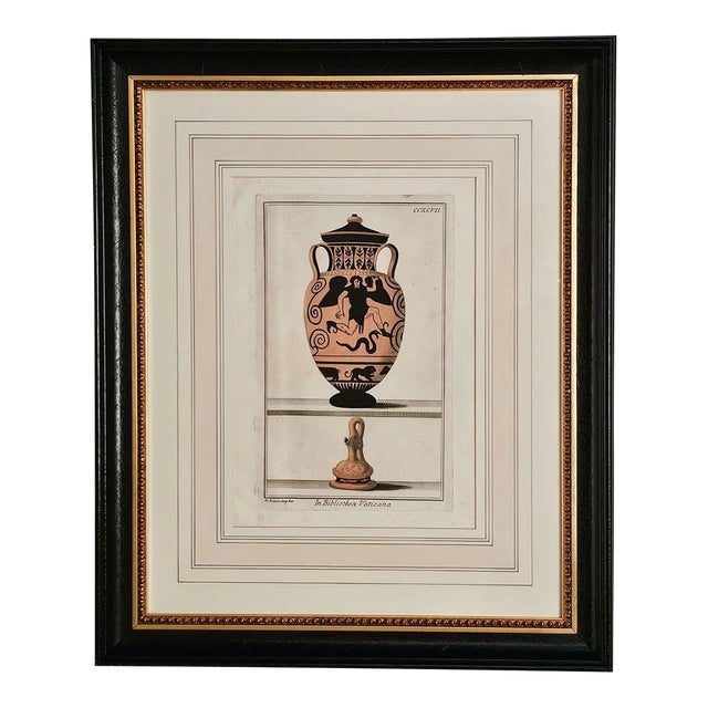 18th Century Italian Print of Ancient Greek Pottery | Chairish