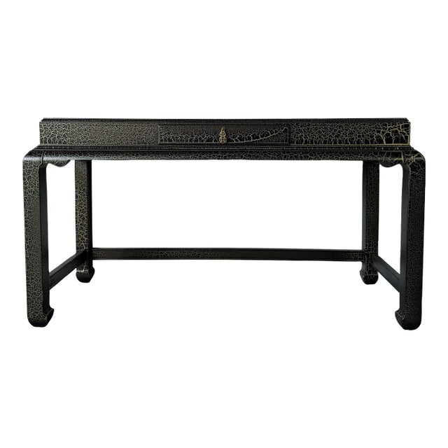 Vintage Asian Ming - Style Black Console or Sofa Table by Lane | Chairish