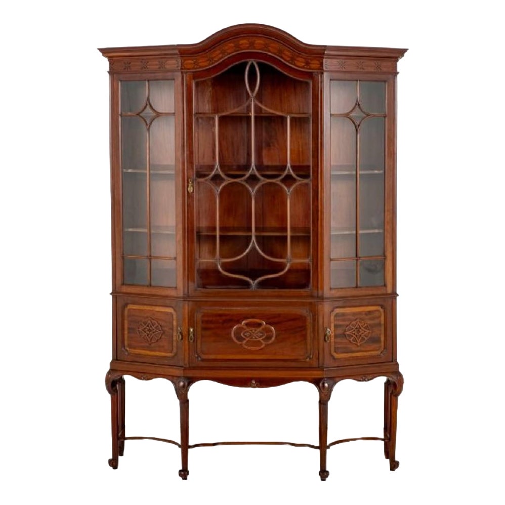 Victorian Display Cabinet in Mahogany, 1900s | Chairish