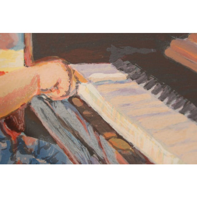 Corinne Hartley 'Piano Lessons' Artist Proof Serigraph | Chairish