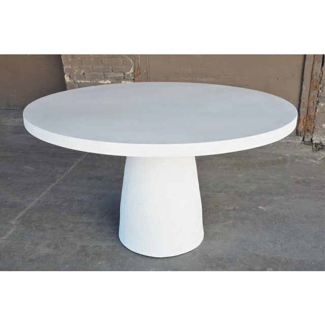 Cast Resin 'Hive' Dining Table, White Stone Finish by Zachary A. Design ...