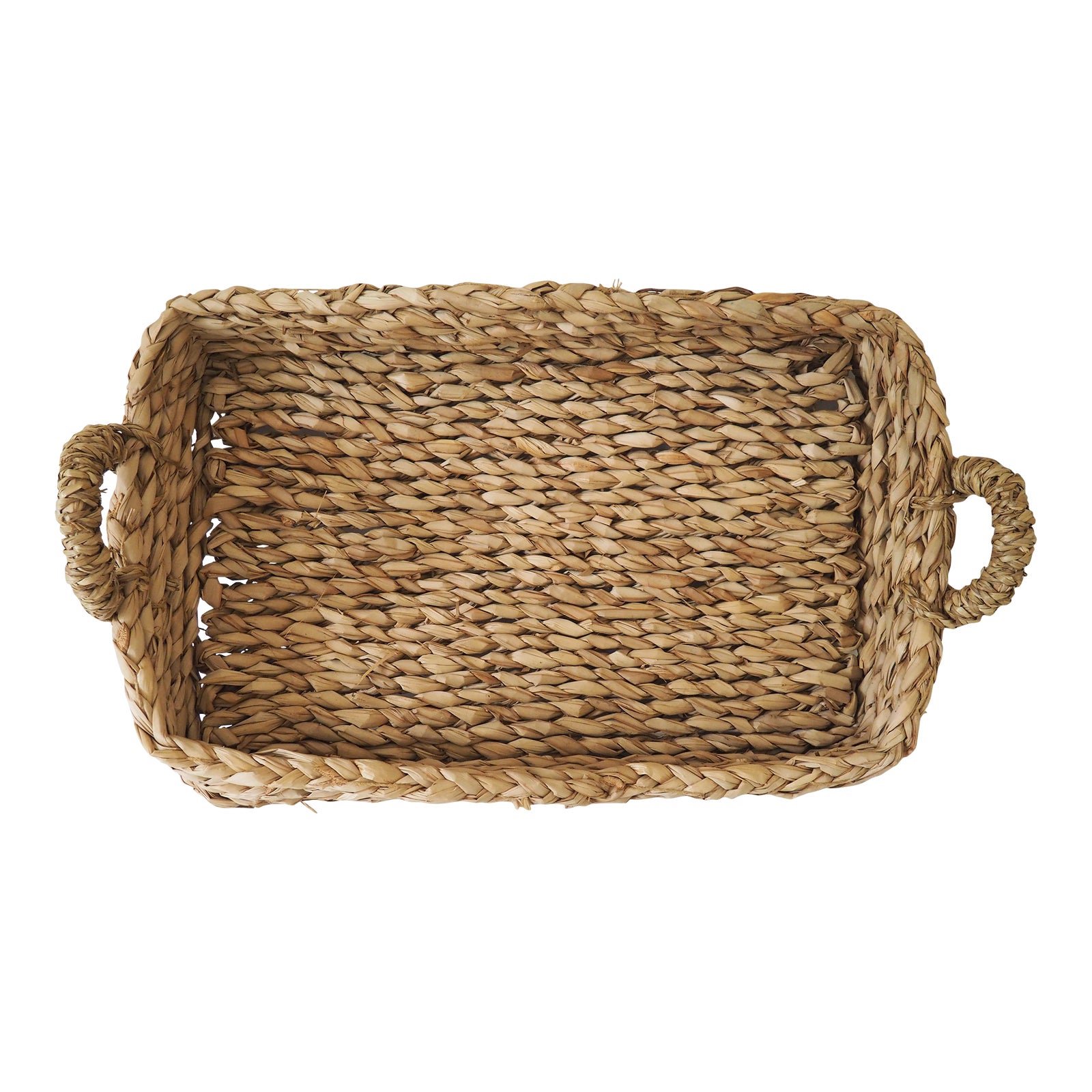 Rush Rectangle Tray Basket | Chairish