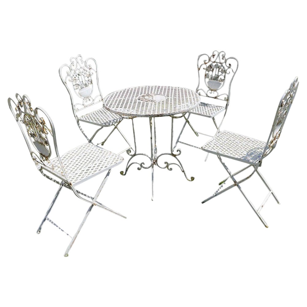 Vintage Garden Furniture Set, 1960s, Set of 5 | Chairish