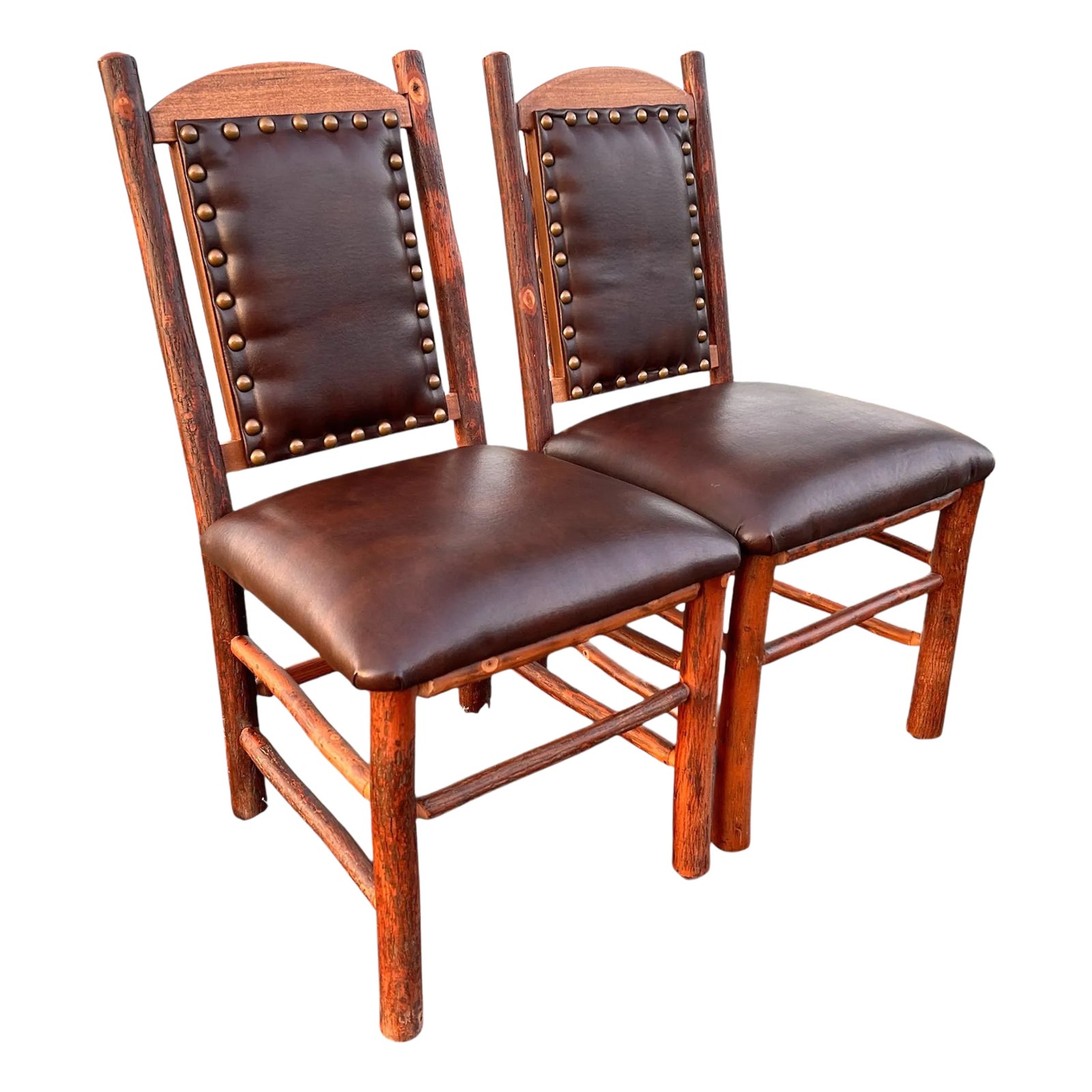 Old Hickory Furniture Rocky Mountain Log Cabin Style Dining Chairs ...