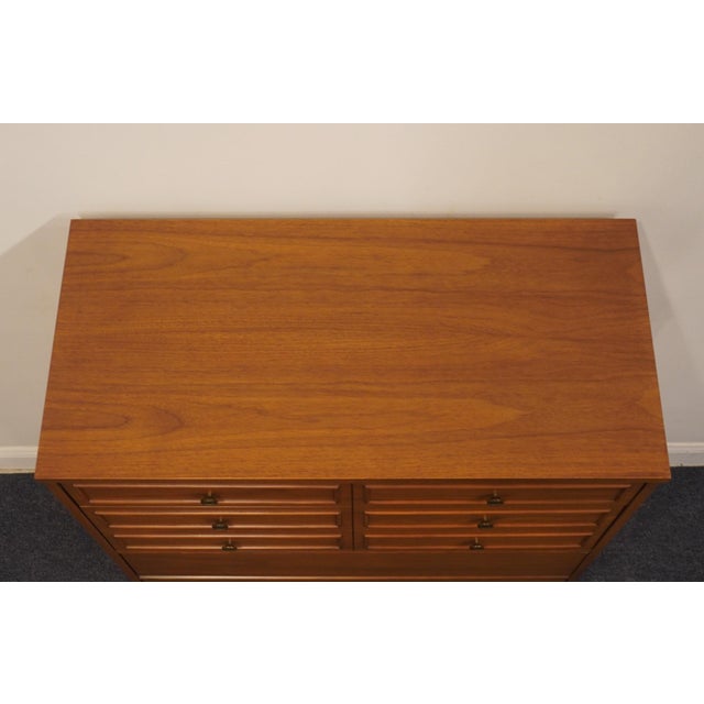 Dixie Furniture Solid Walnut Mid Century Modern MCM Style 38" Chest of ...