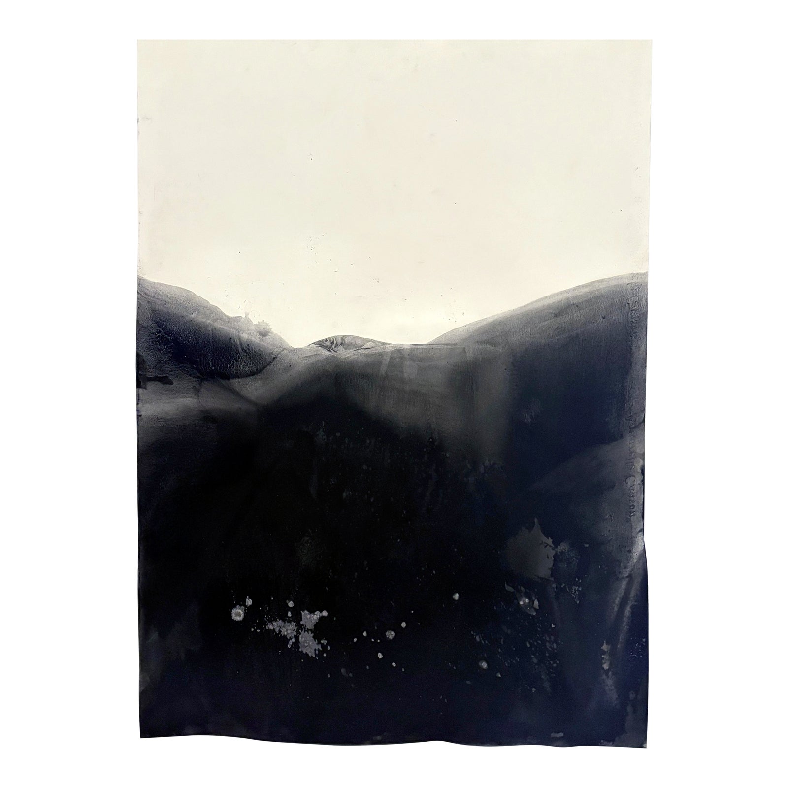 Landscape Bw Original Large Contemporary Drawing, Black and White, by ...