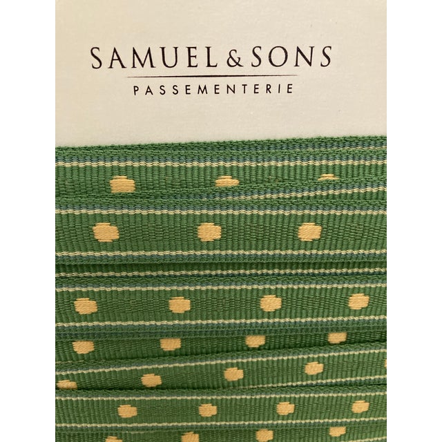 Samuel & Sons Domas Passementerie Dotted Braid Kelly Green Fabric Trim ...