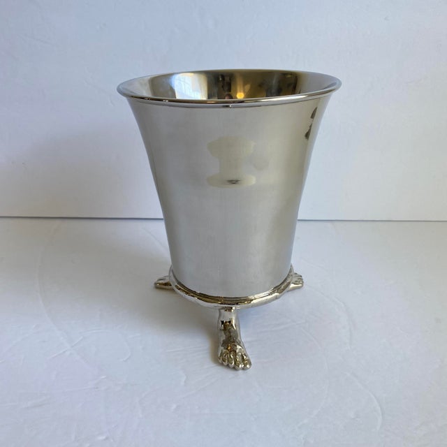 Michael Aram Foot Ice Bucket Hands & Feet Footed Silver Tone Metal Wine ...