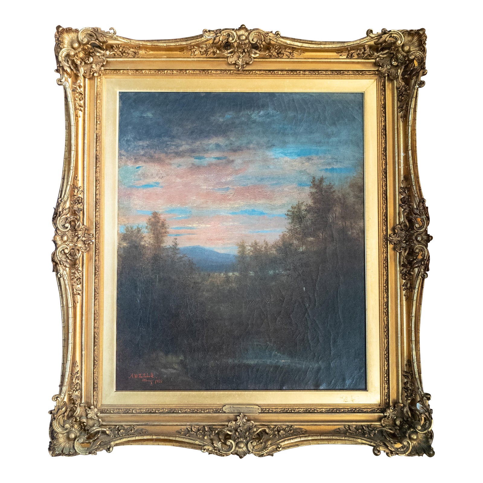 19th Century American Luminist Hudson River School Painting by Asa ...