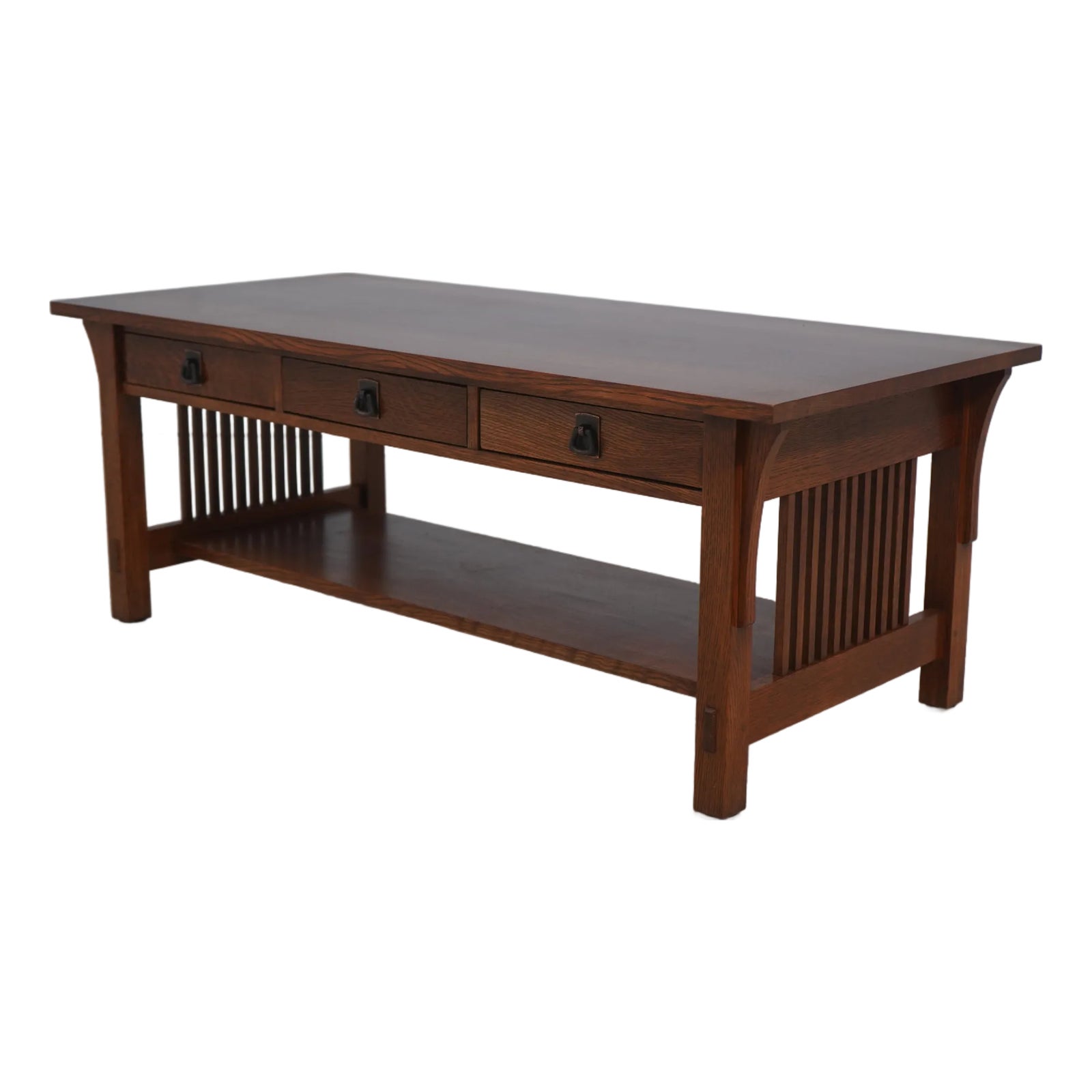 Stickley Mission Oak Rectangular Coffee Table | Chairish