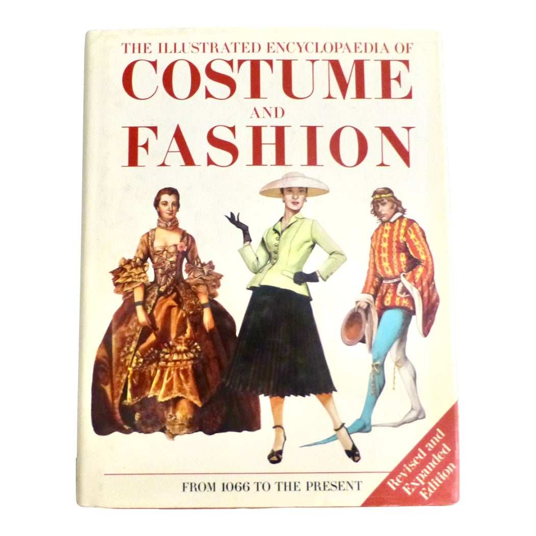 1990s Illustrated Encyclopedia of Costume and Fashion Book | Chairish