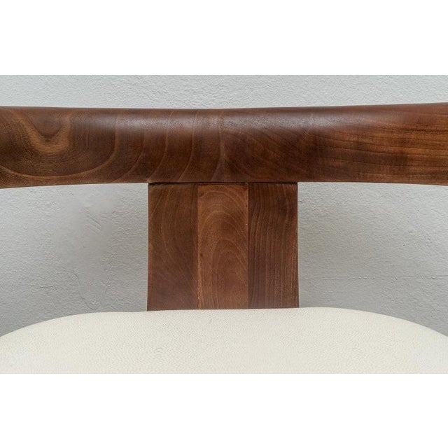 Art Deco Mid-Century Carl Bergsten Style Faux Shagreen and Teak Chairs ...