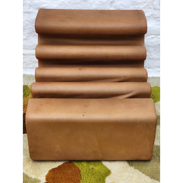 Karelia Lounge Chair in Brown Leather by Liisi Beckmann for Zanotta ...