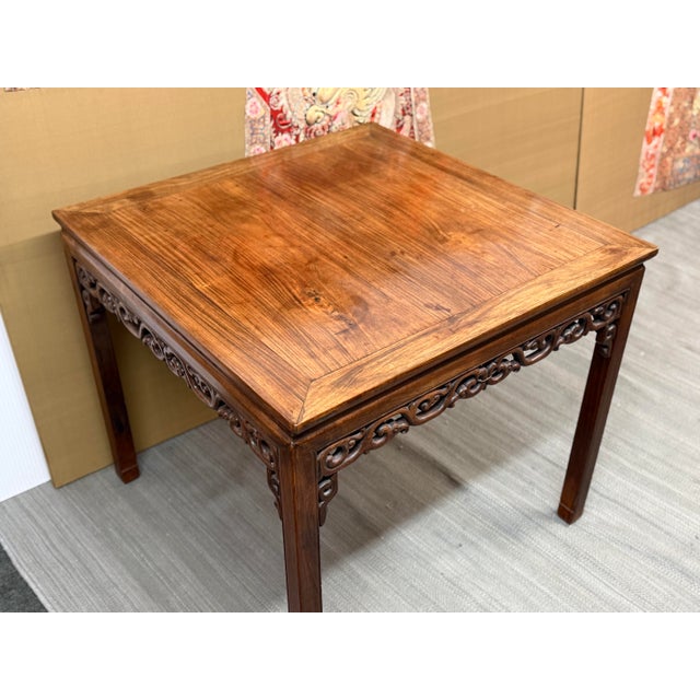 Antique Gump's Chinese Qing Dynasty Elm Wood Table | Chairish