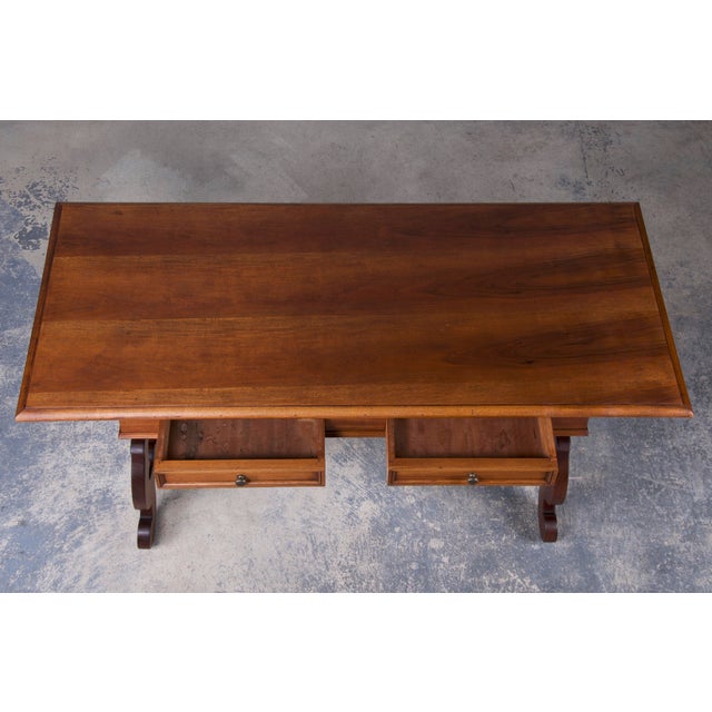 Spanish Baroque Style Walnut Writing Desk | Chairish