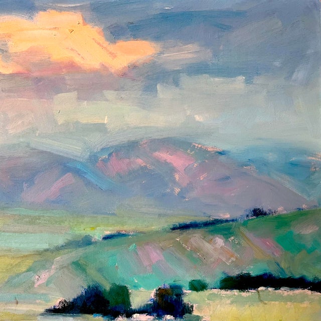 South Pasadena San Gabriel Mountains Plein Air Painting by Paul ...