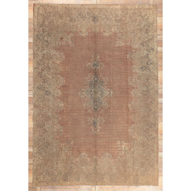 Vintage Modern Industrial Area Rug, 09'04 X 13'06 | Chairish