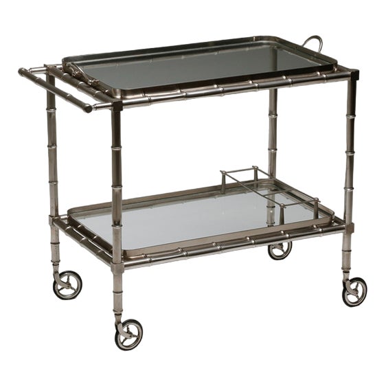 Modern Regency Trolley Side Table, 1960s | Chairish