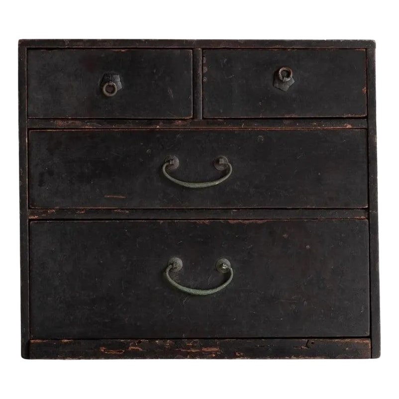 Japanese Antique Wabisabi Drawer 1860s-1900s / Cabinet Storage Tansu ...