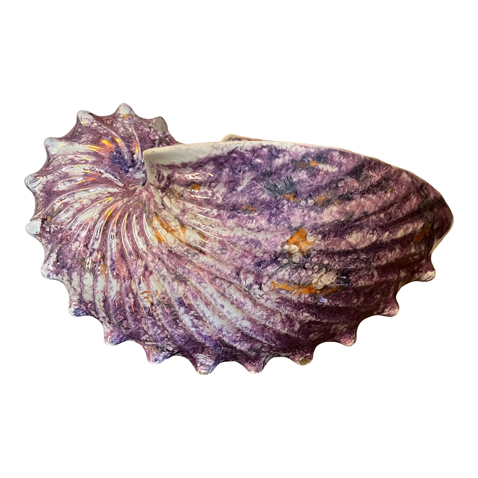 Antique George III Wedgwood Pink Moonlight Lustre or Luster Nautilus ...