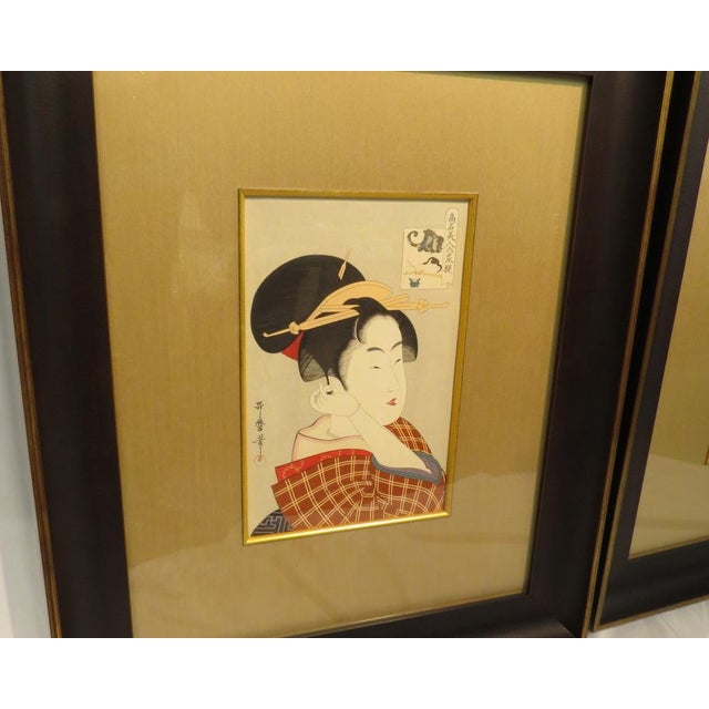 Japanese Woodblock Prints the Actor and Tatsumi Roko, Set of 2 | Chairish