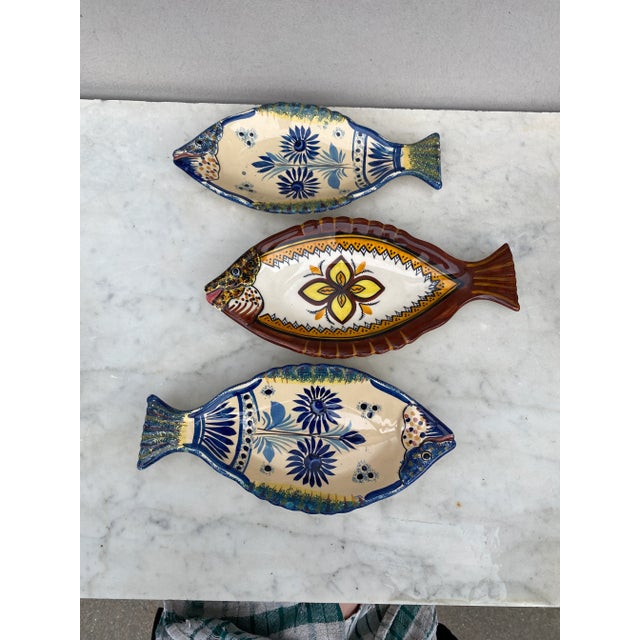 French Faience Blue & White Fish Platter Henriot Quimper, Circa 1930 ...