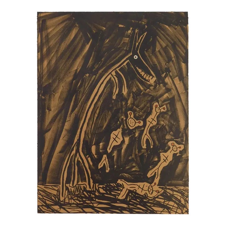 Marvin Jones Ant People Relief Print | Chairish