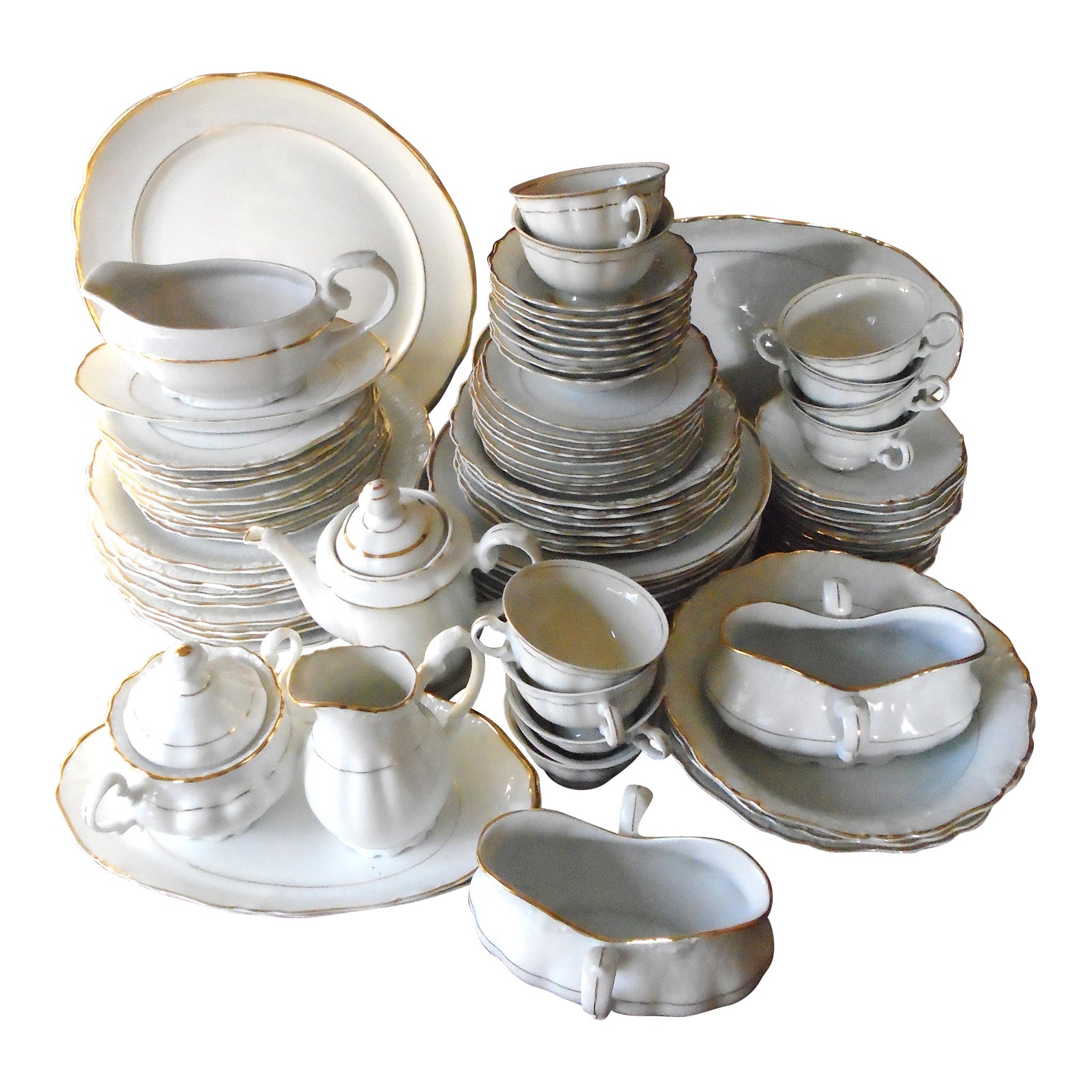 1980s Brazilian Dinnerware Service for Eight- 83 Pieces | Chairish