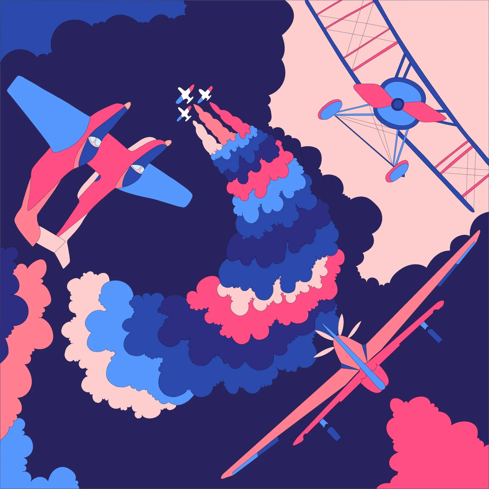 Alto Duo, Parade in the Clouds, Art Print | Chairish