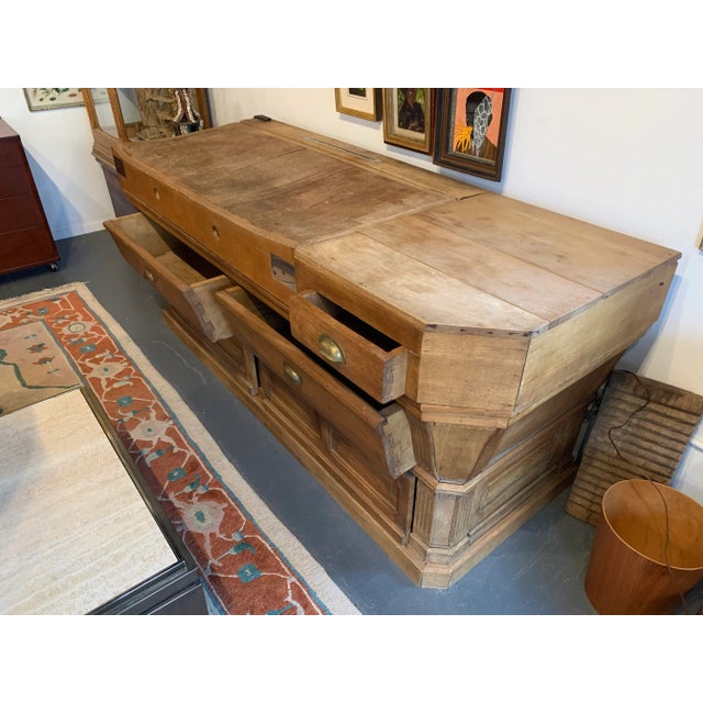 Mid 19th Century Large French Butcher Block | Chairish