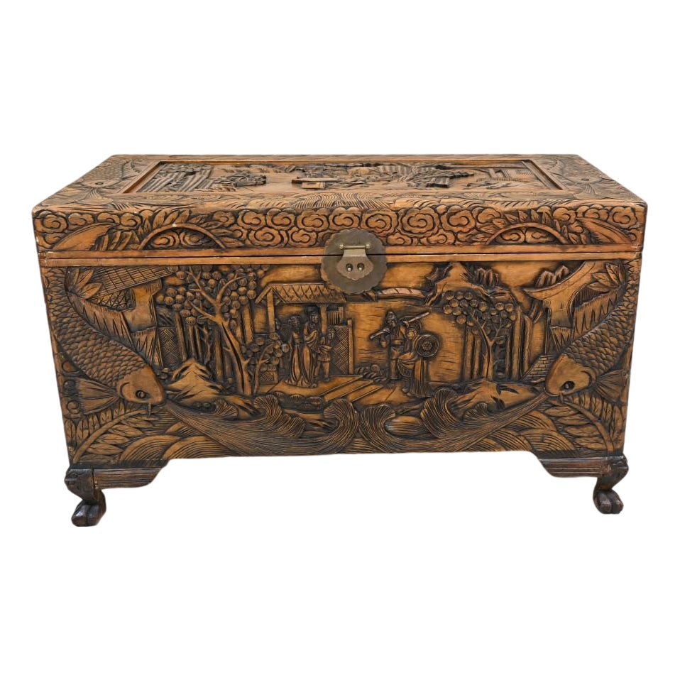 Antique Camphor Box, 1930 | Chairish