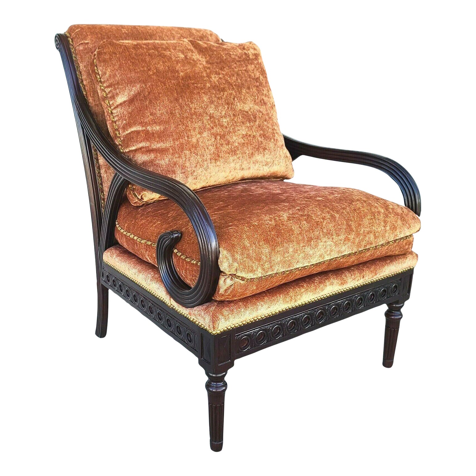 English Regency Scroll Armchair by Classics Furniture of North Carolina ...