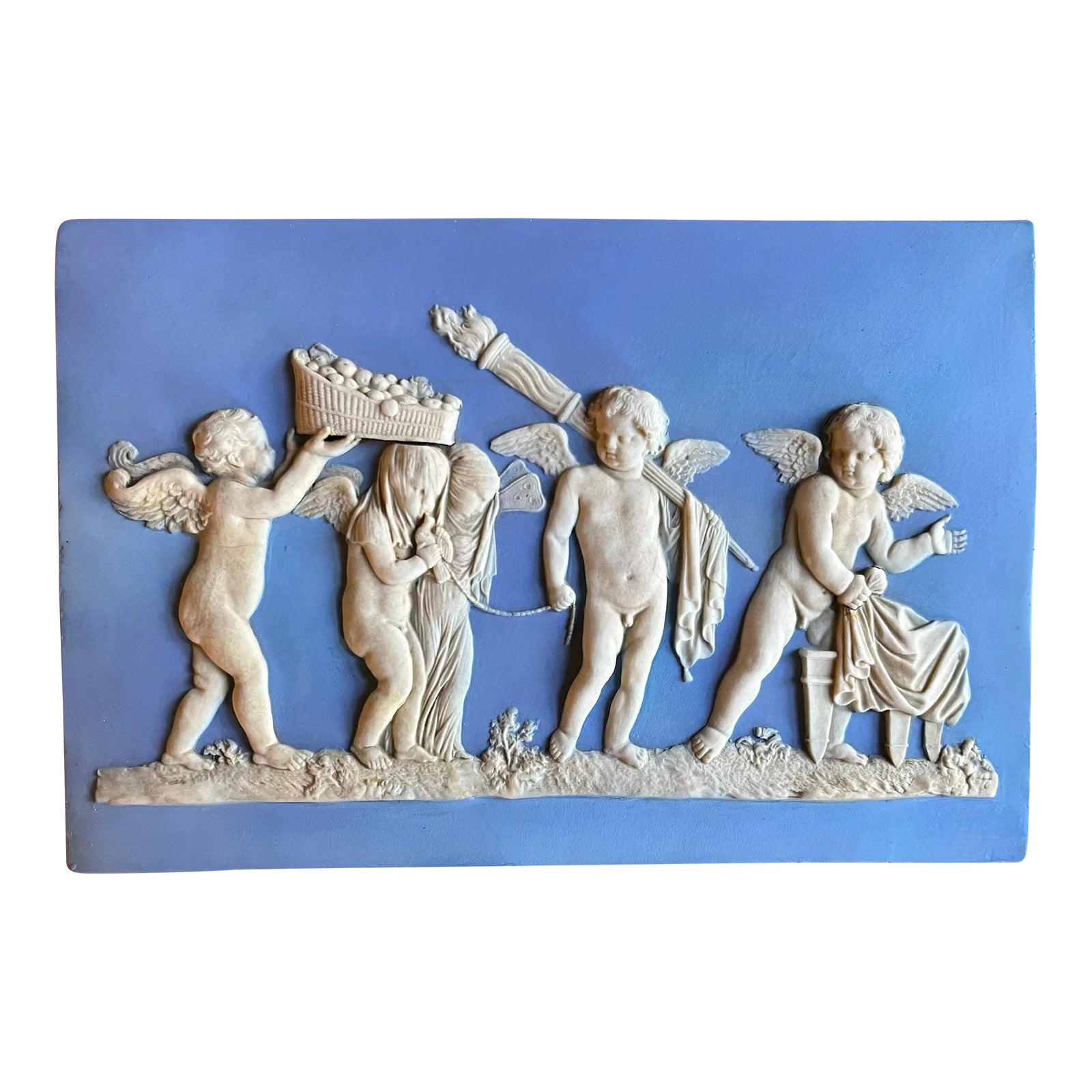 Antique 18th Century Wedgwood Jasperware Plaque Depicting the Marriage ...